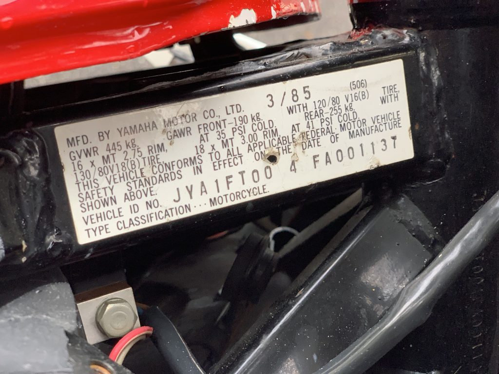 1985 Yamaha FZ750 – Iconic Motorbike Auctions