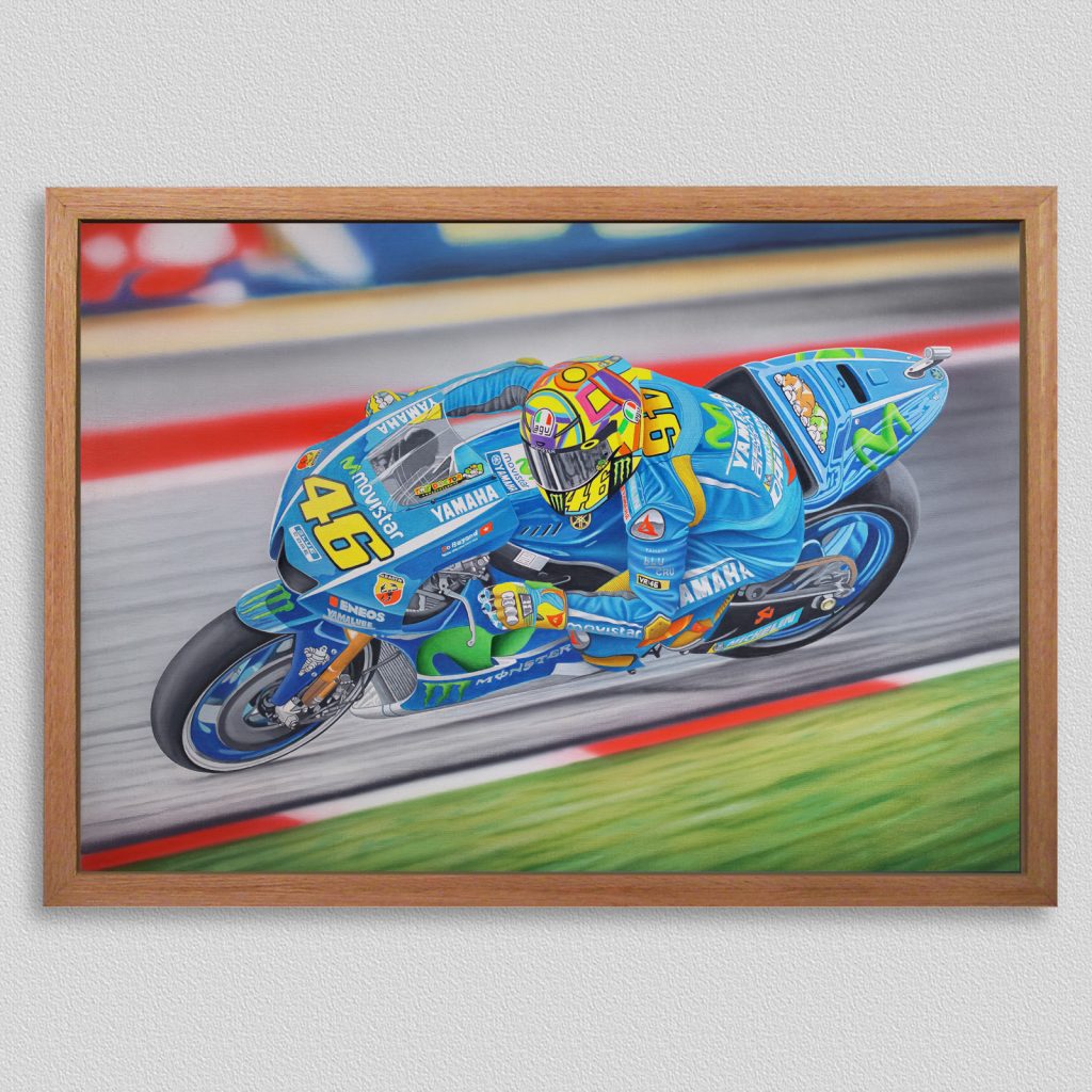 Valentino Rossi Original Painting – Iconic Motorbike Auctions